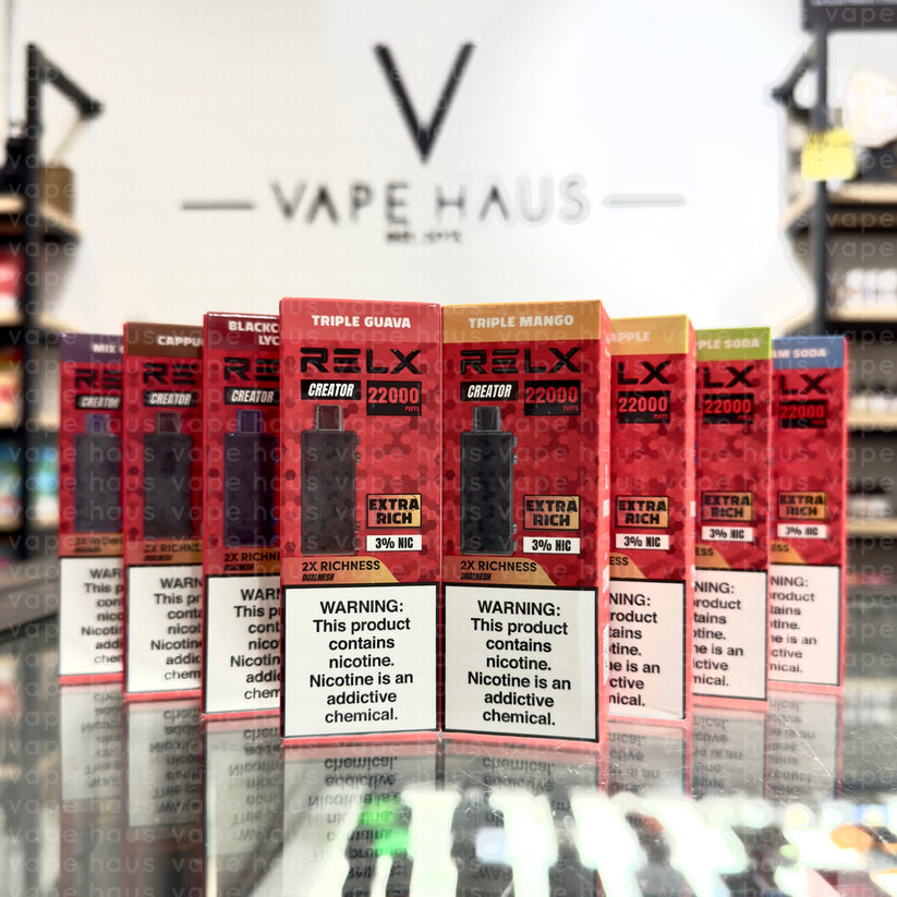 RELX Creator Kit 22000puffs Disposable – vape haus - Premium Vapor ...
